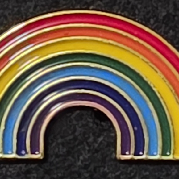 Jewelry | Vibrant Rainbow Arc Enamel Pincolorful Rainbow Enamel Pin ...